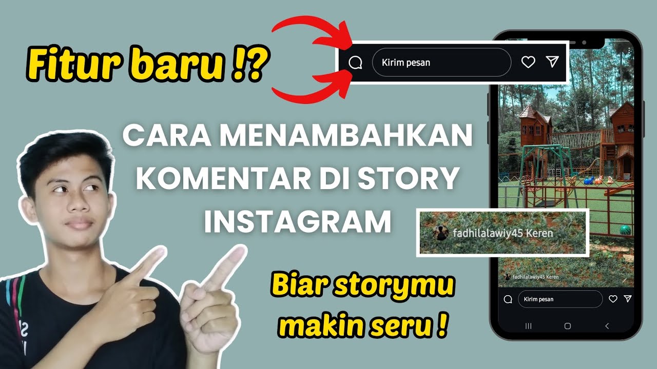 FITUR BARU !? CARA MENAMBAHKAN KOMENTAR DI STORY INSTAGRAM - YouTube