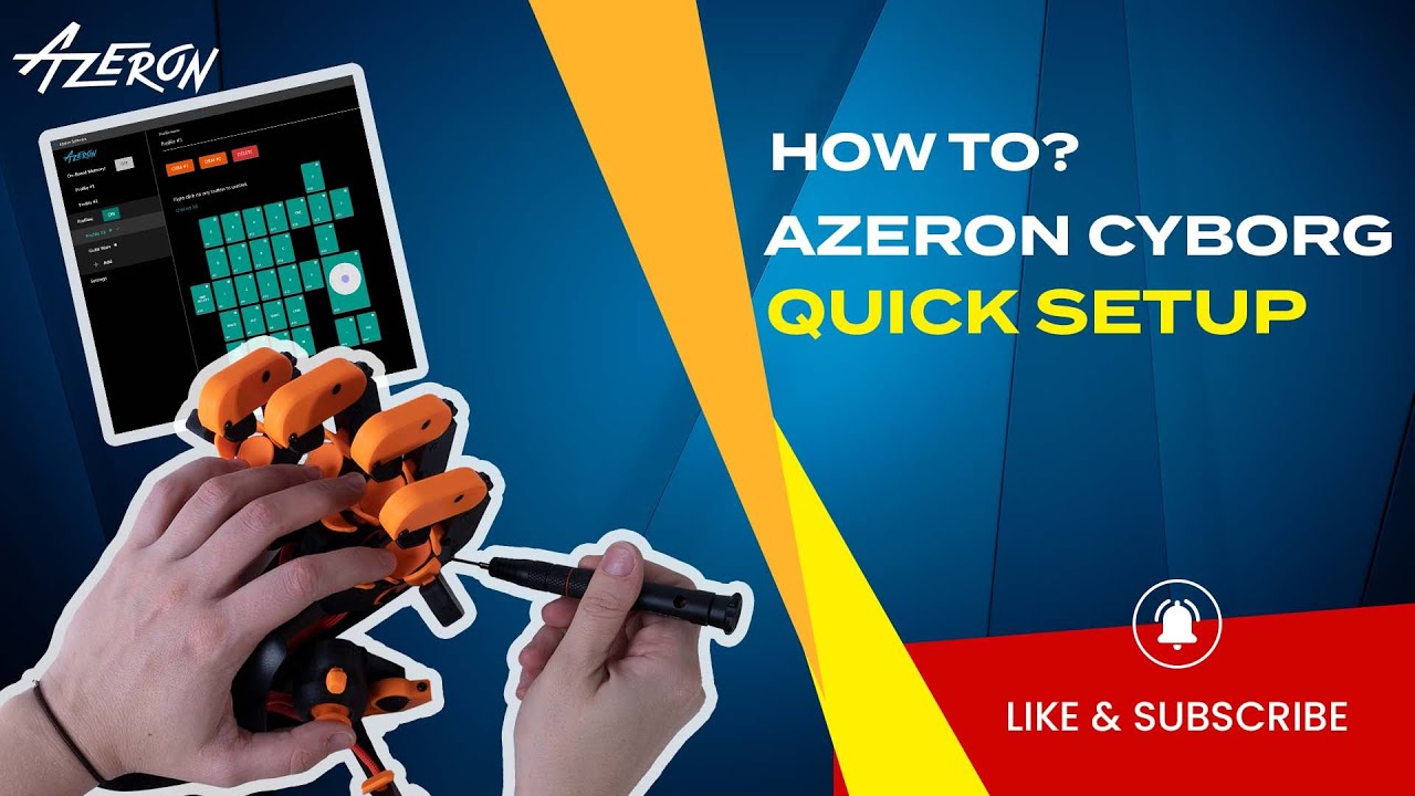 Azeron Cyborg setup video - YouTube