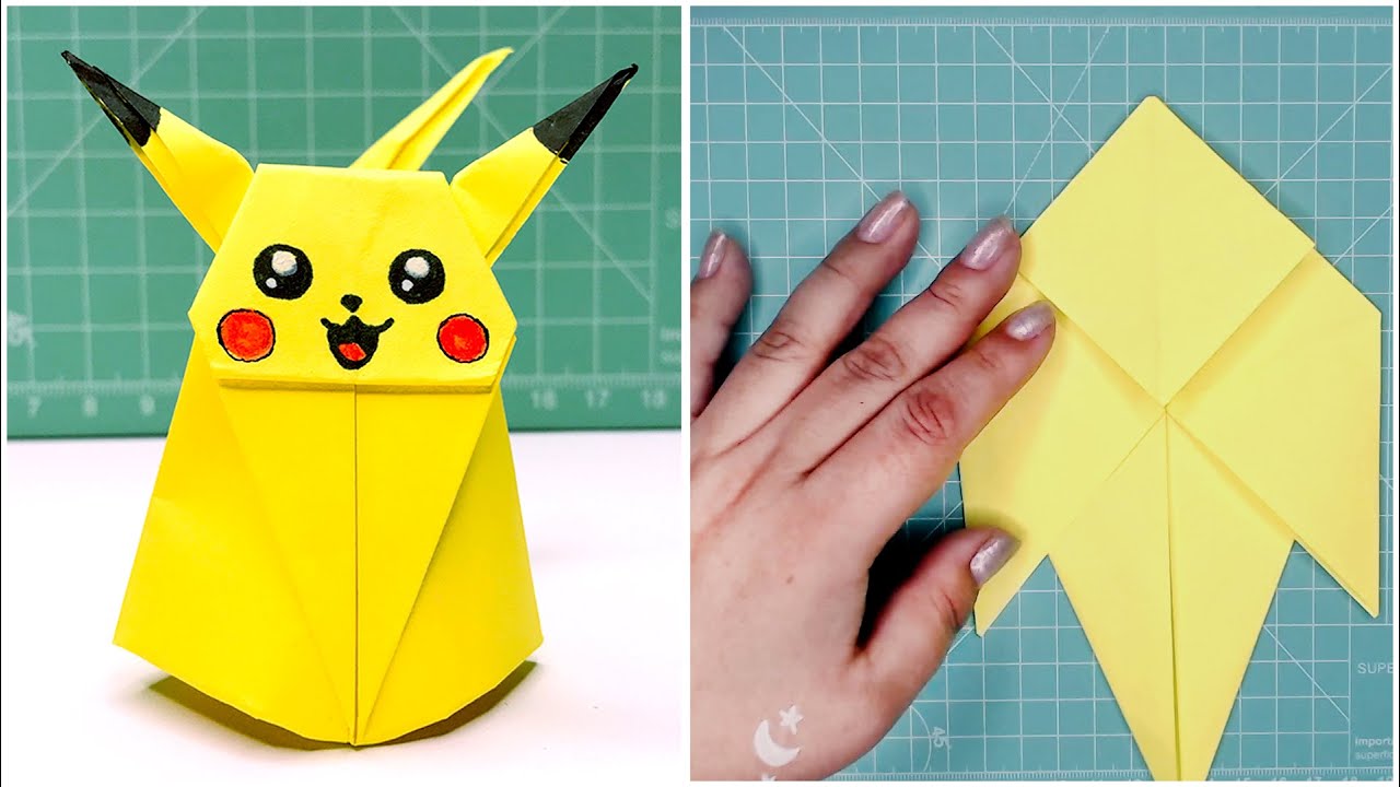 PIKACHU de papel | LUNA MIA ORIGAMI 8 - YouTube