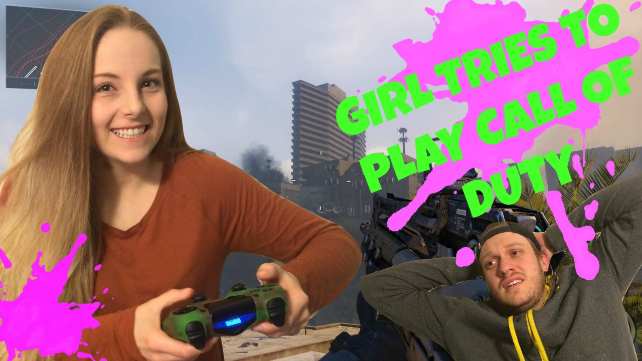Gamer girl attempts to play Call of duty black ops 3! - YouTube