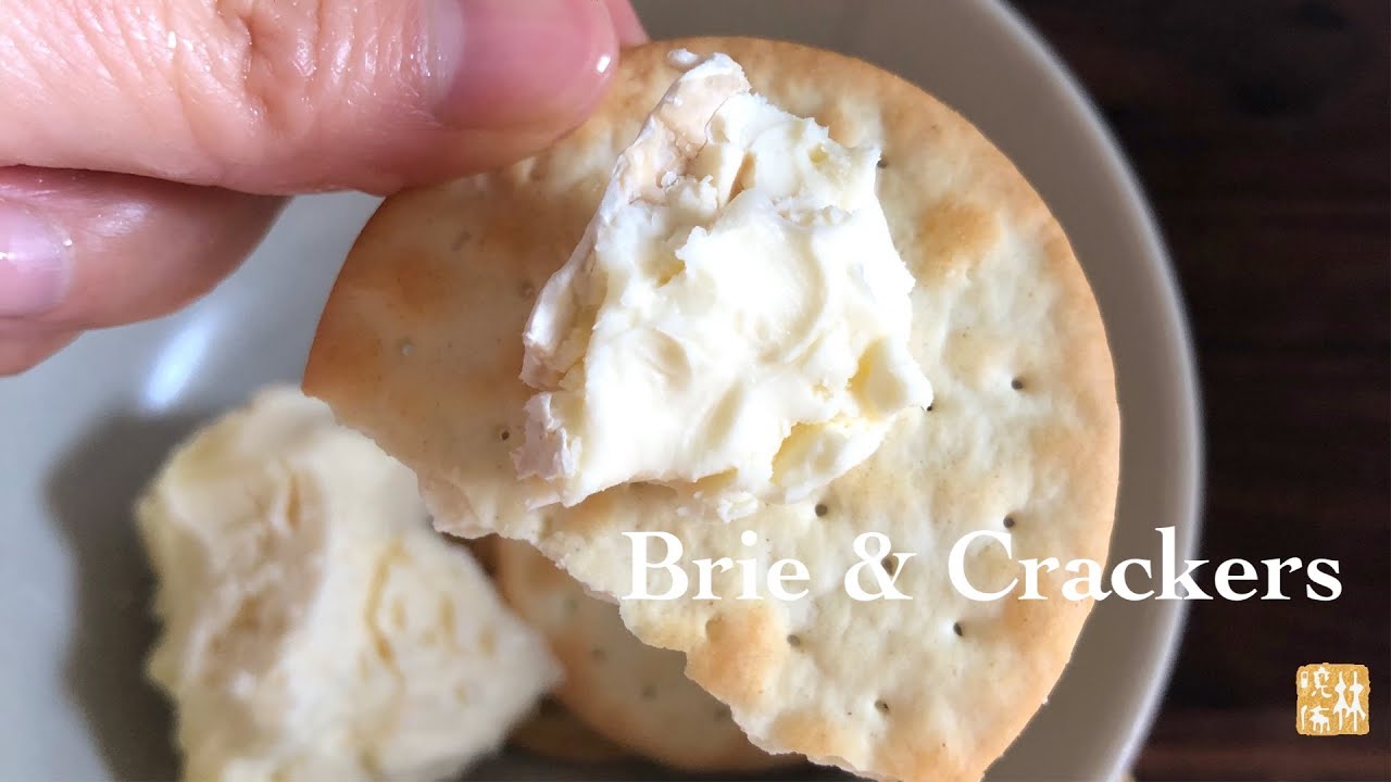 Triple Cream Brie with Water Crackers - YouTube