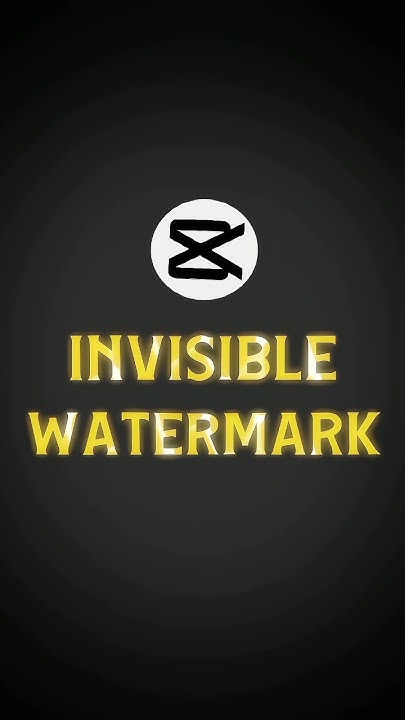 Capcut | Invisible Watermark Tutorial 💀🔥 | #shorts #tutorial - YouTube