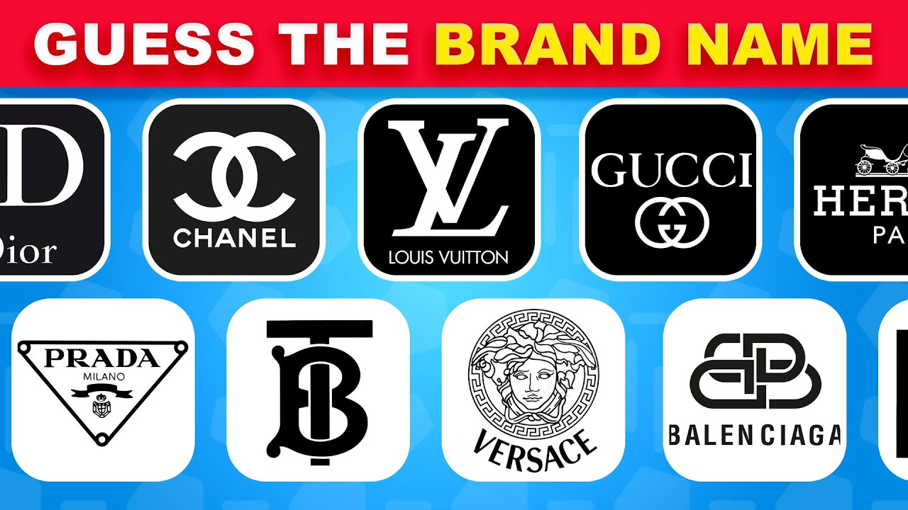 Guess the Luxury Fashion Brand Name Quiz! - YouTube