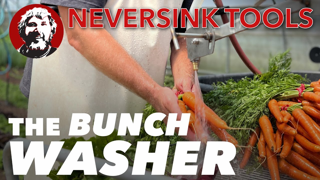 The Bunch Washer to Efficiently Wash Carrots, Beets, Radish - YouTube