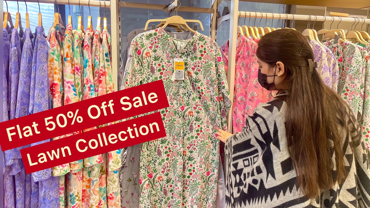 Ethnic Flat 50% Off Sale & New Lawn Collection - YouTube