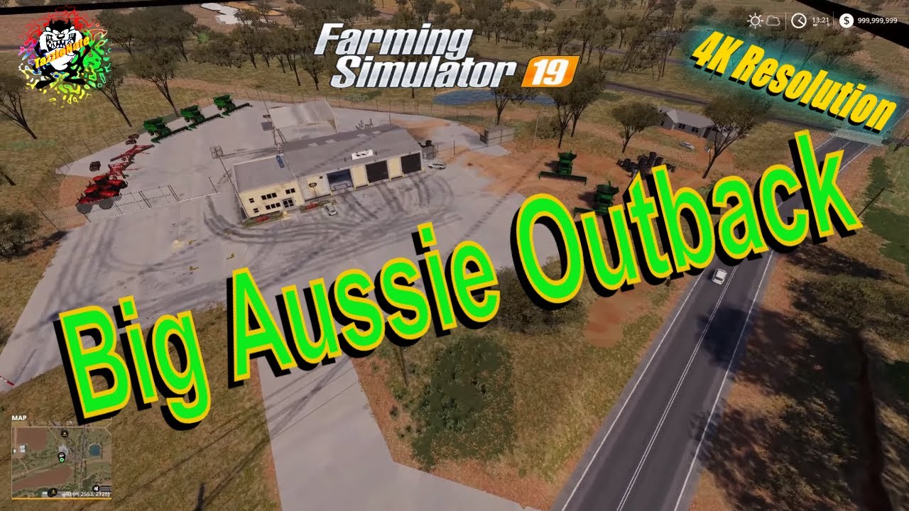 Farming Simulator 19 Maps Big Aussie Outback Map in 4K Resolution - YouTube