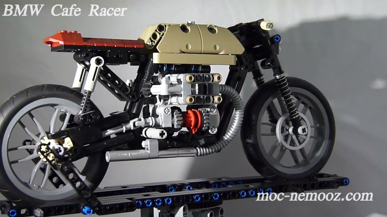 BMW Cafe Racer - LEGO TECHNIC MOTORCYCLE - YouTube
