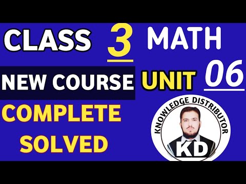 class 3 math kpk new course chapter 6 complete | class 3 mathematics ...