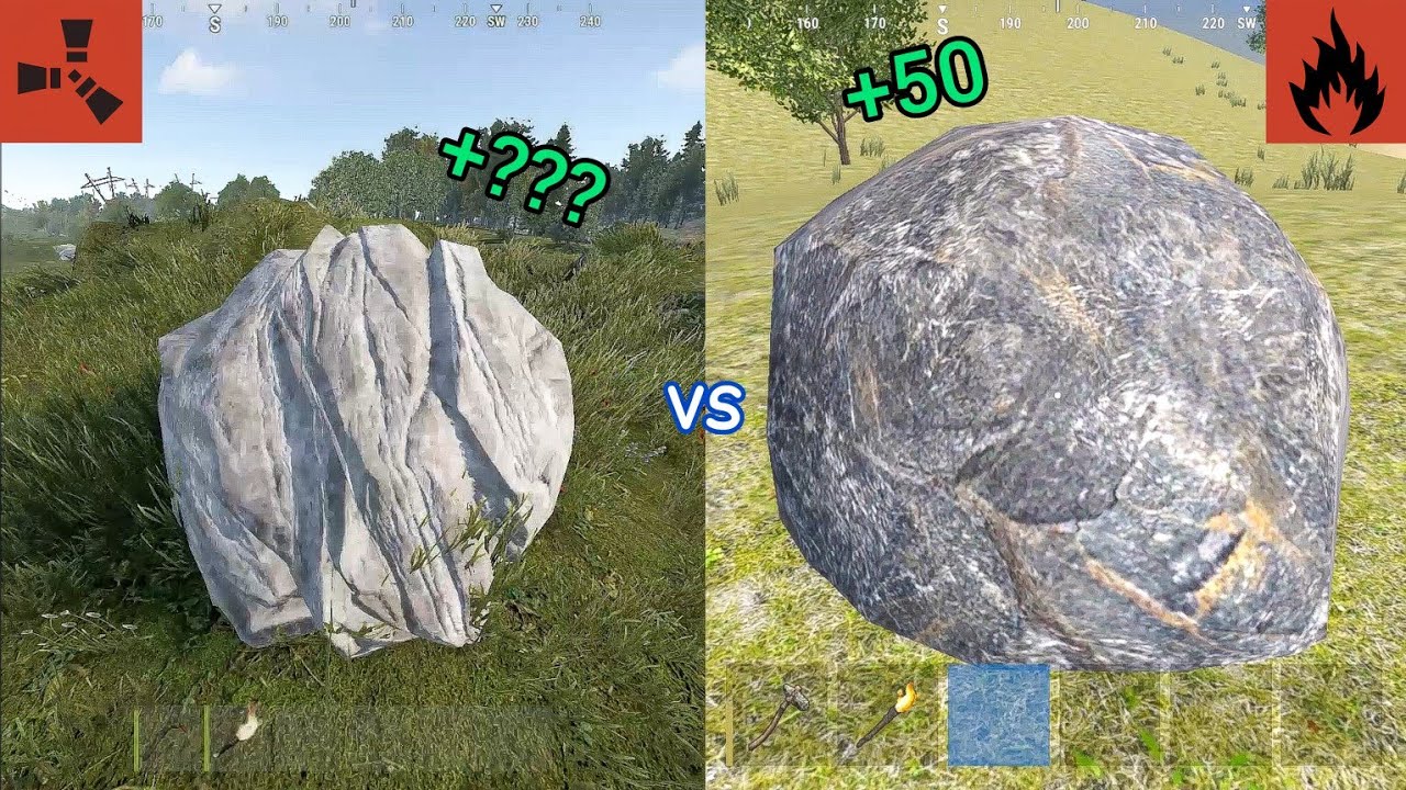 Gameplay comparison | Rust vs Oxide | Environment resource - YouTube