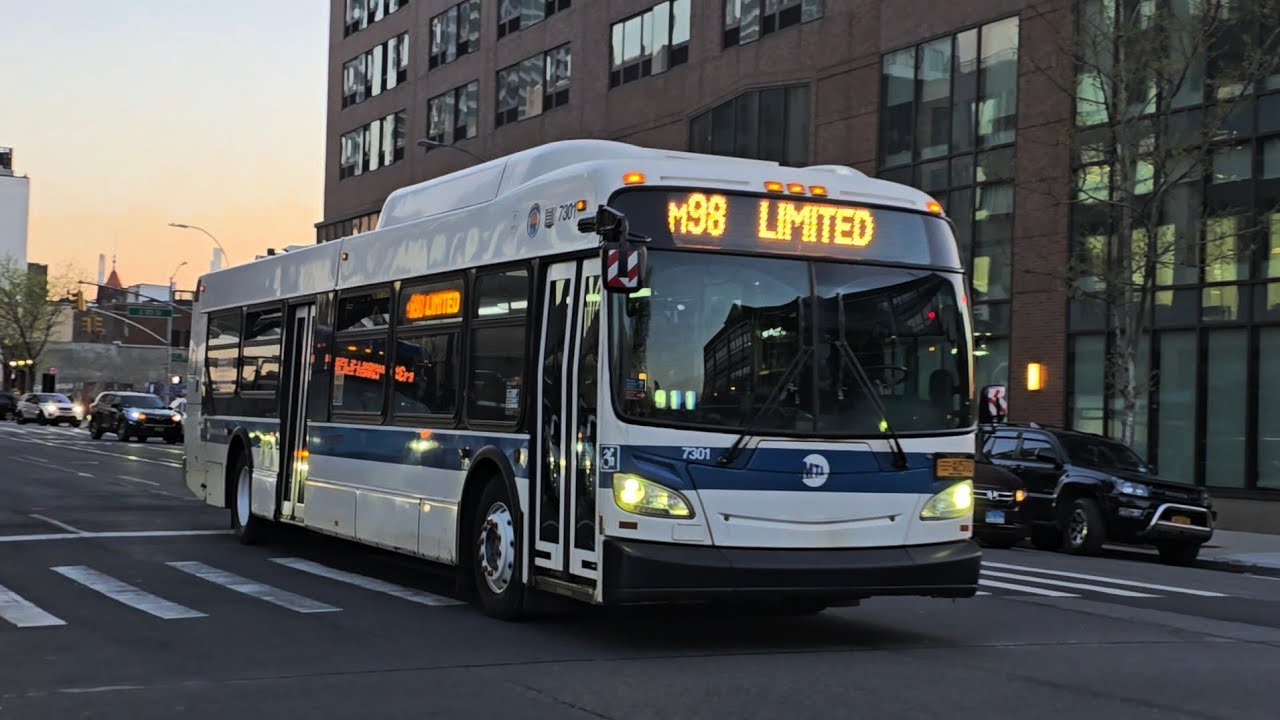 VERY RARE!!! MTA MaBSTOA: 2015 New Flyer XD40 #7301 on the M98 LIMITED ...