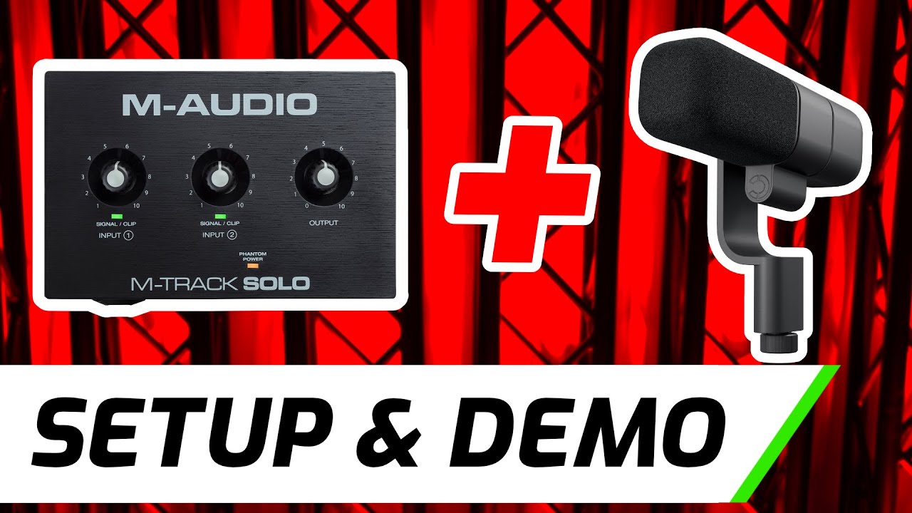 M-Track Solo & Logitech Blue Sona | Setup & Demo - YouTube