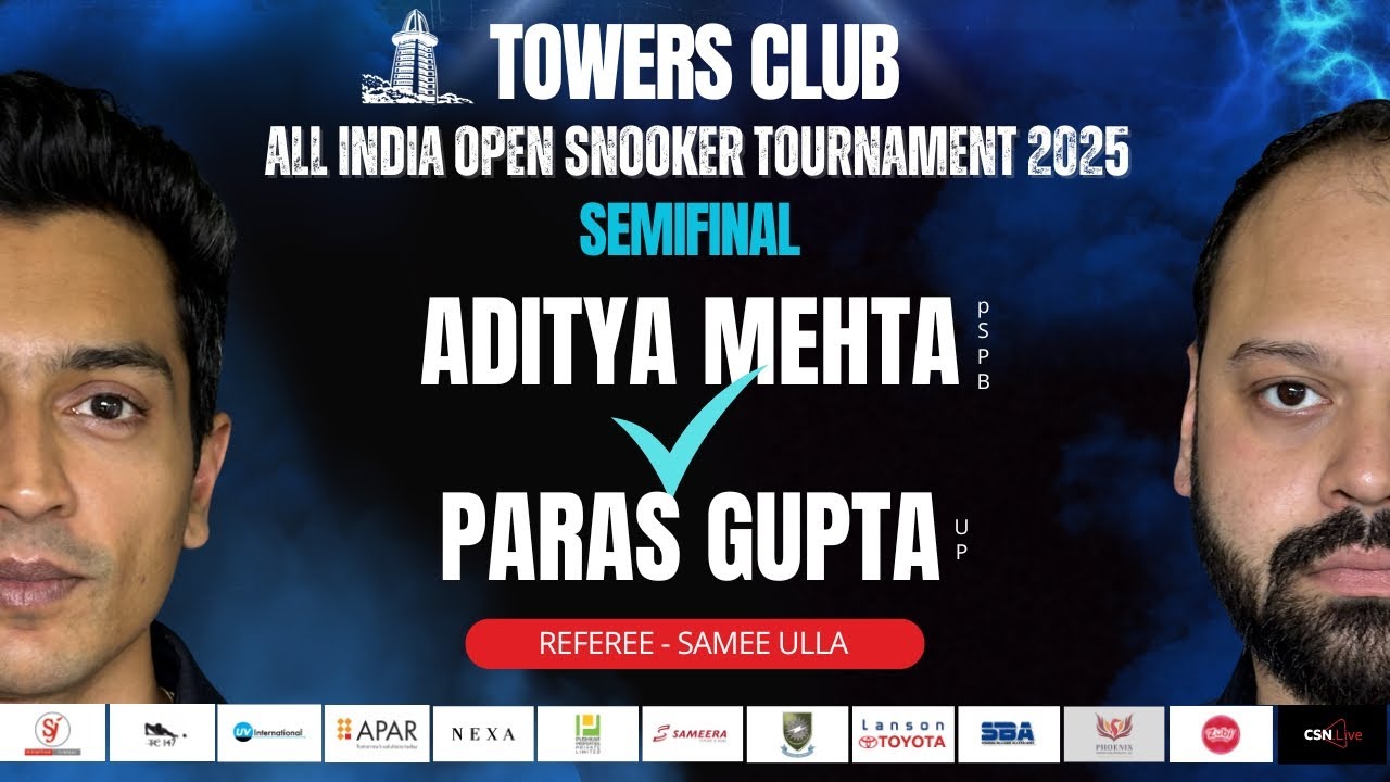 SEMI FINAL - ADITYA MEHTA (PSPB) vs PARAS GUPTA (UP) - YouTube