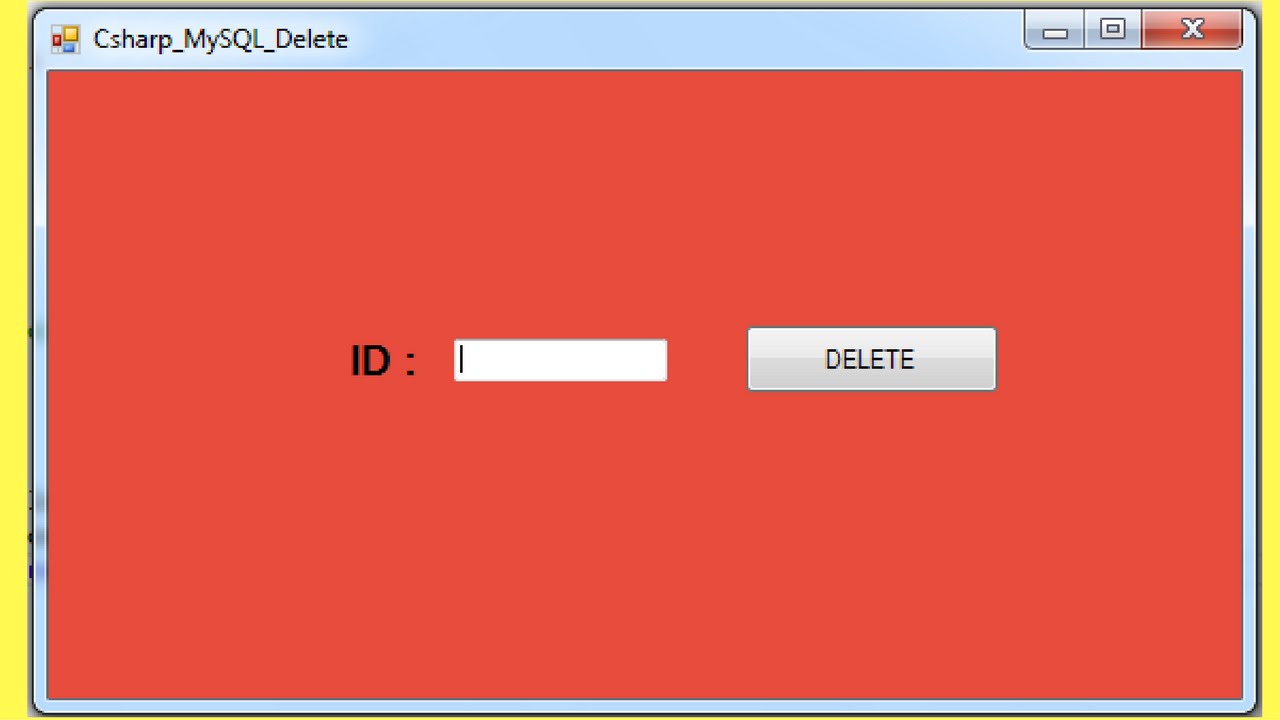 C MySQL How To Delete Data From MySQL Database Using C With c-mysql-how-to-delete-data-from-mysql-database-using-c-with