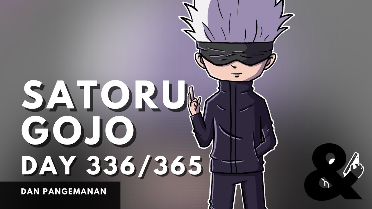 Satoru Gojo - Speed Draw - Day 336/365 - YouTube