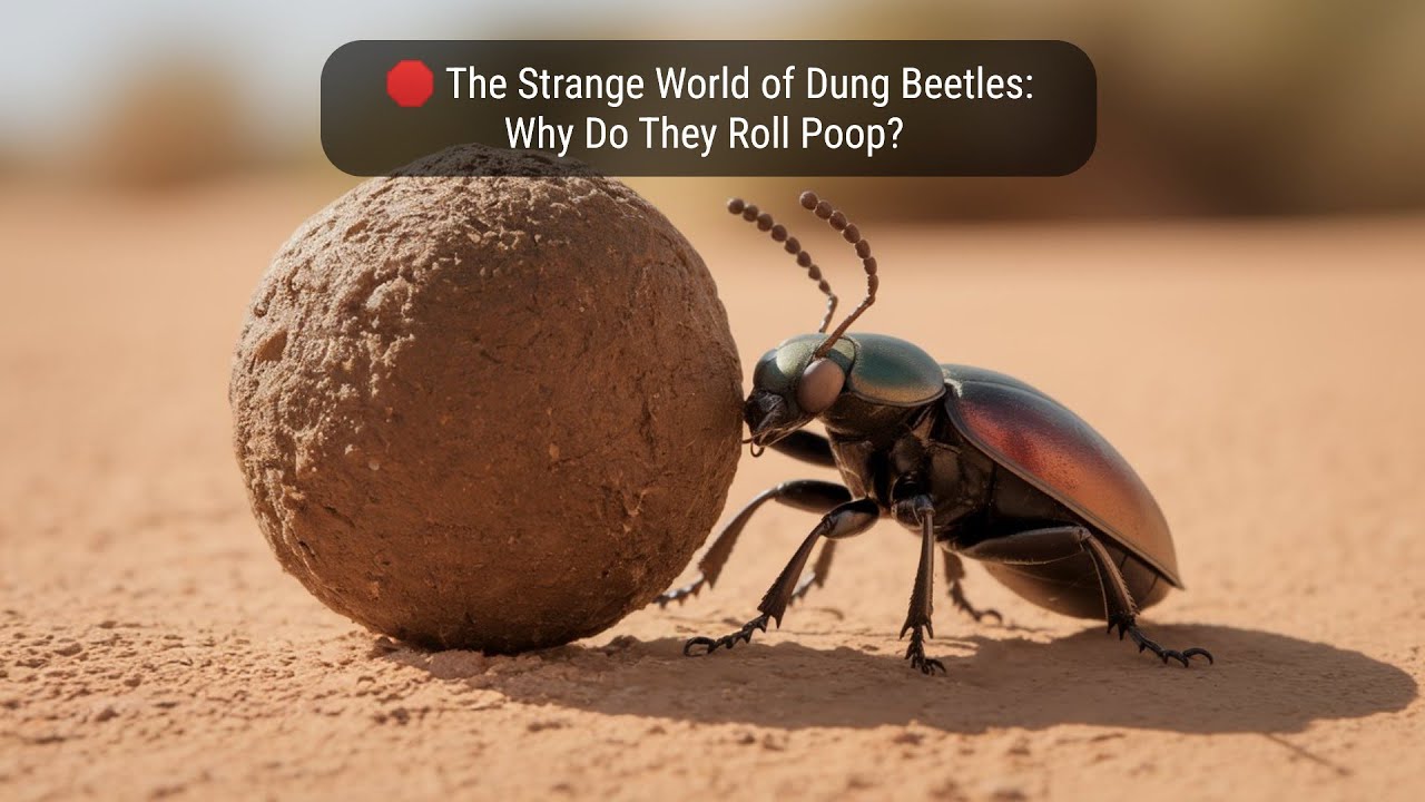 🛑 The Strange World of Dung Beetles: Why Do They Roll Poop? 💩🐞 - YouTube