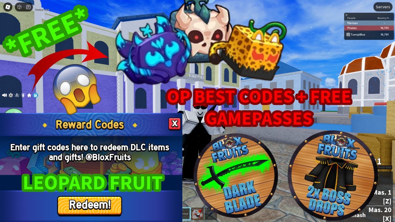 *LEOPARD FRUIT CODE* | BLOXFRUTS | ROBLOX - YouTube