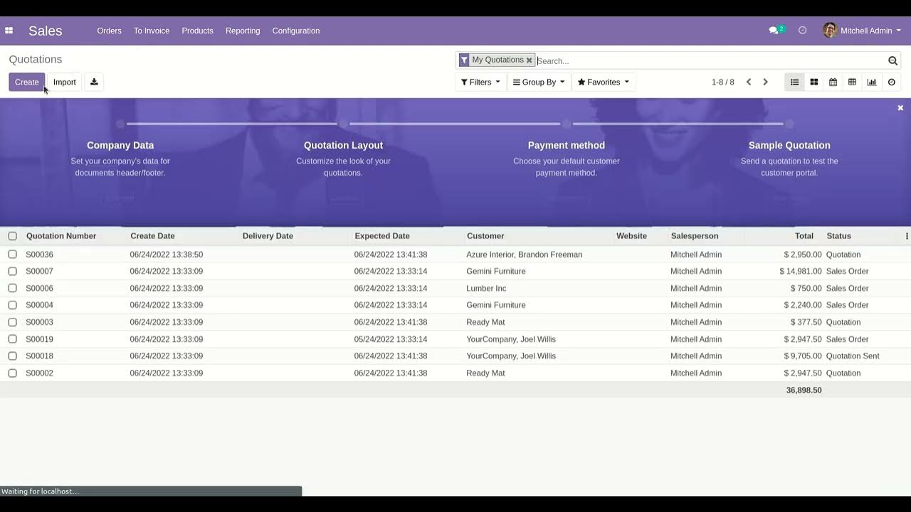 Enable/Disable Multiple Quantity In Sale Order Backend Odoo - YouTube