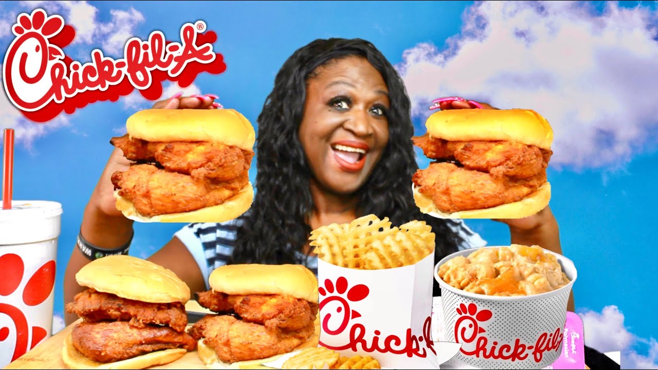 DOUBLE DOUBLE CHICK FIL A CHALLENGE! BY @YummyBitesTV LET'S TALK ABOUT ...