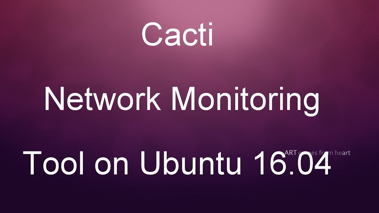Cacti monitor system status in ubuntu 16.4 - YouTube
