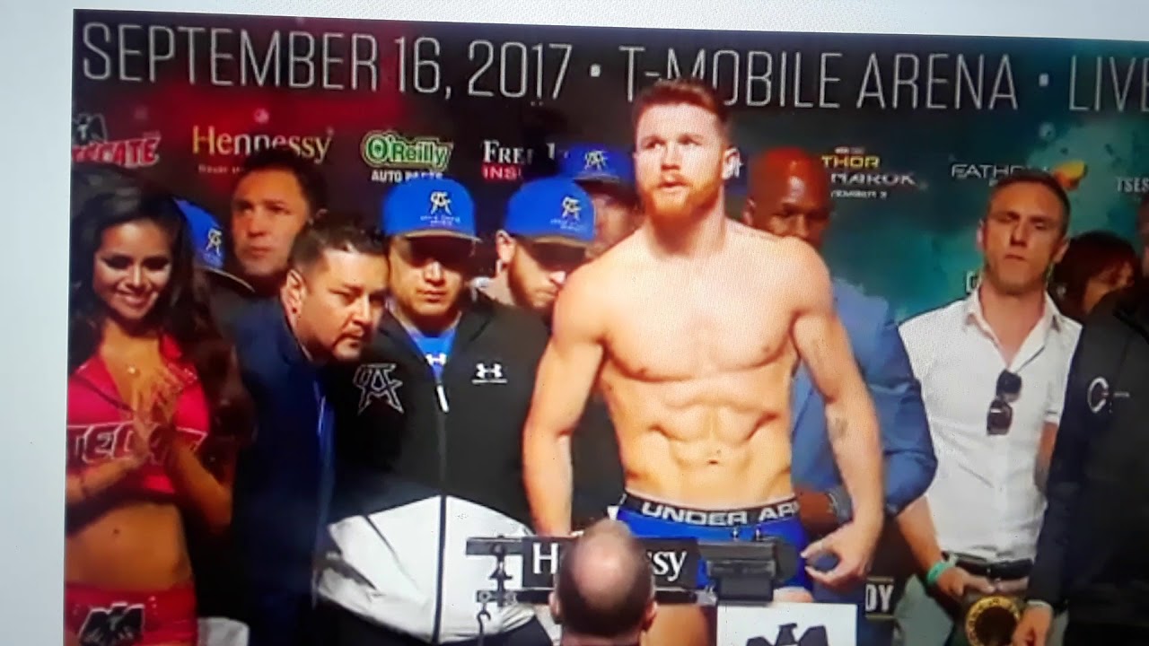 CHEATIN?Canelo trainer give Canelo a secret pill @weigh in!announce his ...