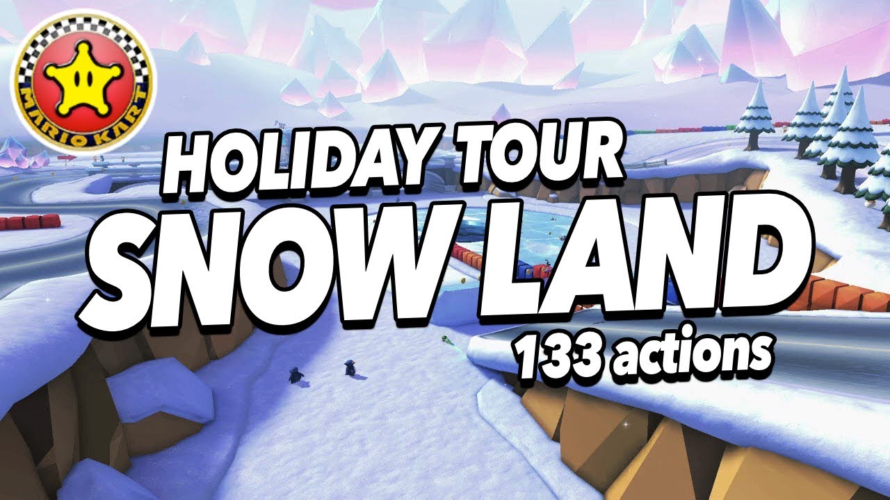 Mario Kart Tour - GBA Snow Land | Holiday Tour 2022 - YouTube