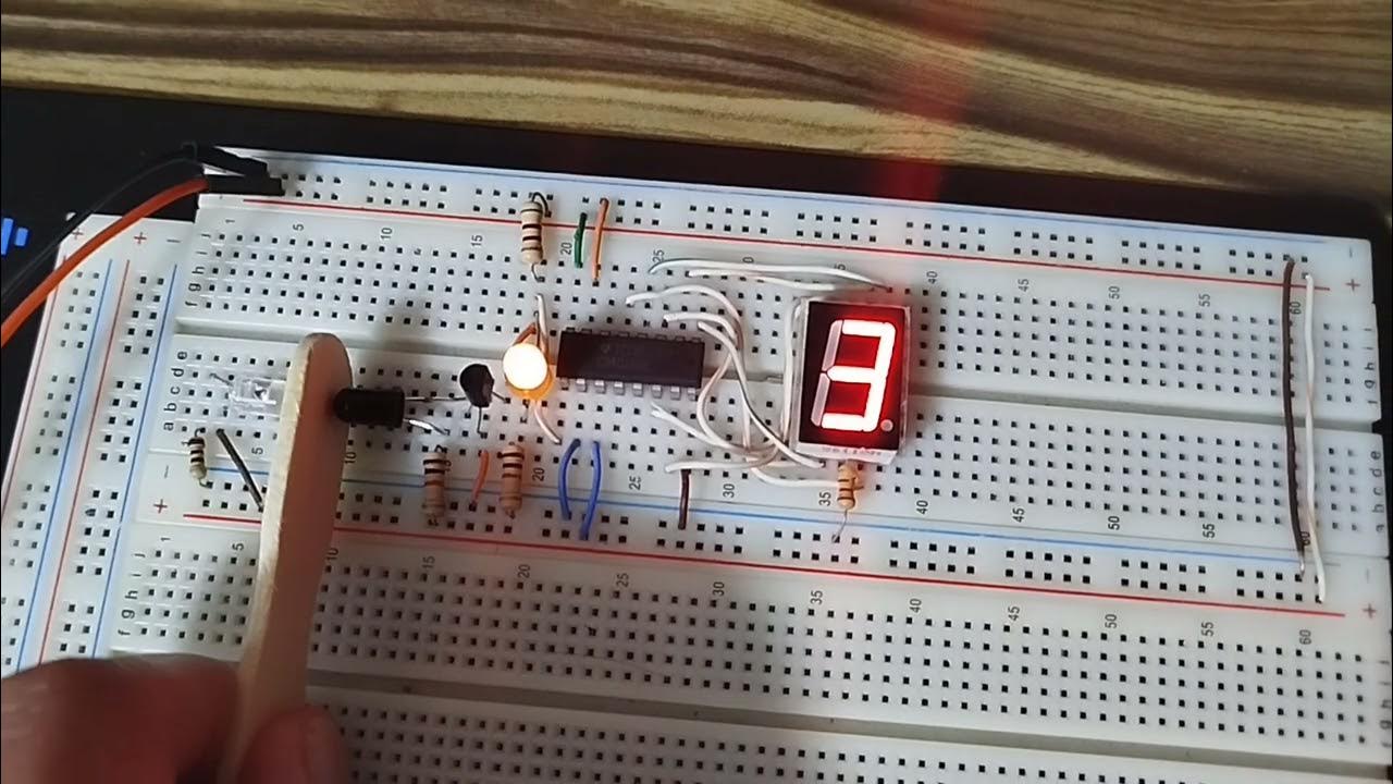 Contador de Objetos - Sensor y Display de 7 Seg | Electrónica | @JoFNArAcademic #ucuenca # ...