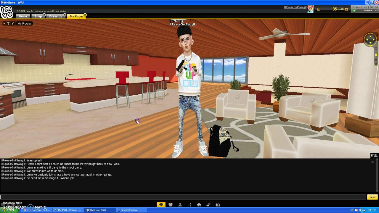 Imvu making a gang! - YouTube