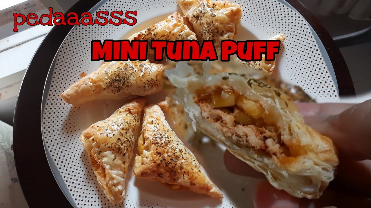 Mini Tuna Puff Pedaaasss || Chilli Tuna Puff ala J.Co - YouTube