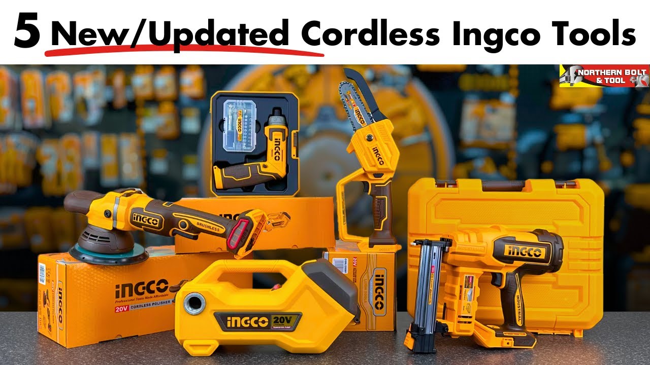 5 New/Updated Essential Cordless Tools from Ingco - YouTube