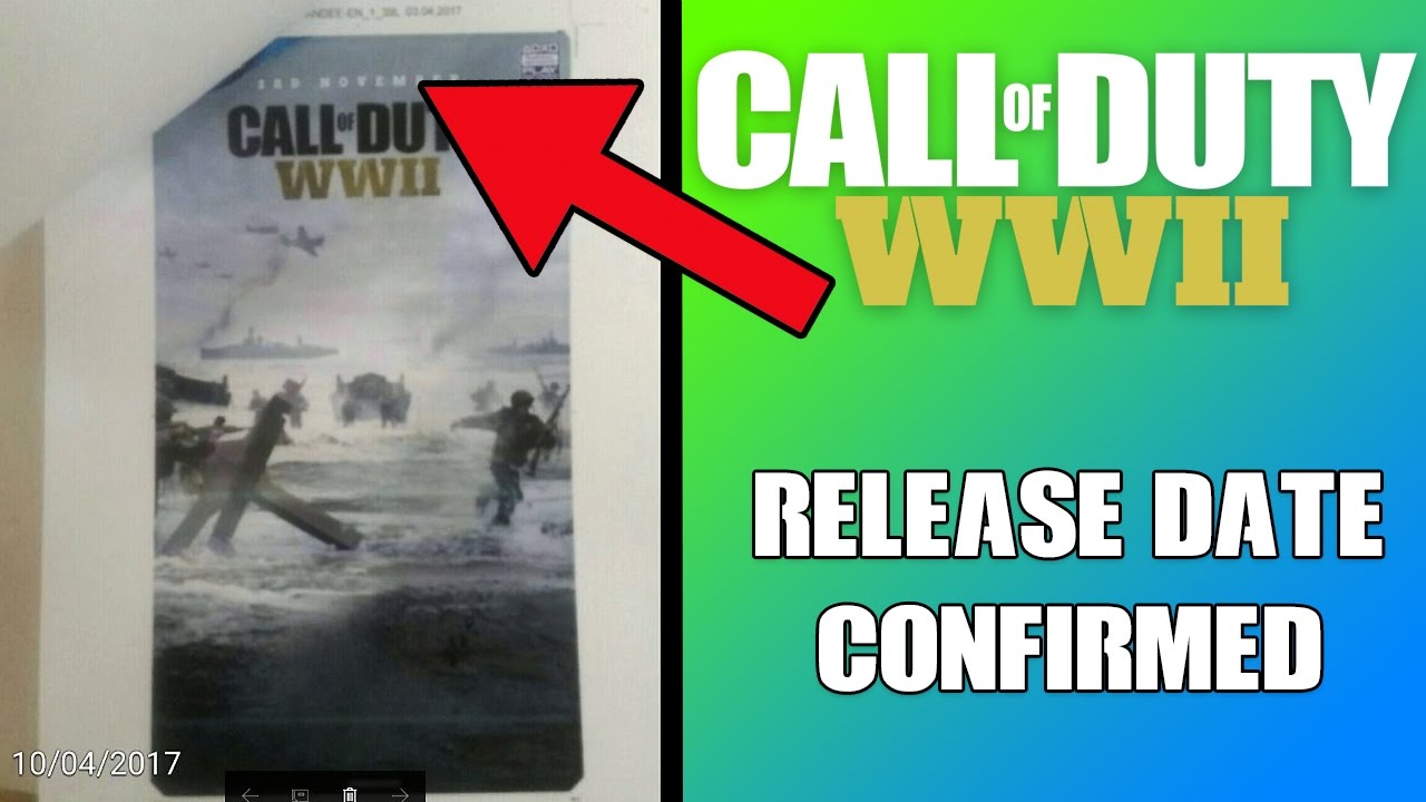 NEW CALL of DUTY: WW2 POSTER LEAK & RELEASE DATE CONFIRMED?? - YouTube