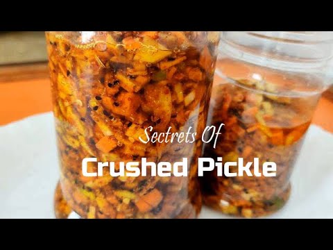 Crushed Pickle | New Crushed Pickle Recipe | Traditional Pickle Recipe ...