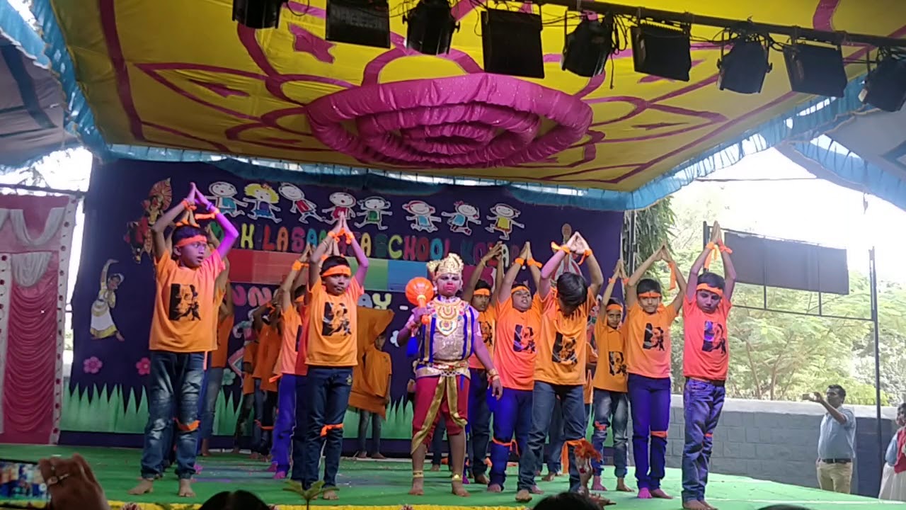 Hai hanumantha by mahila samaja school students - YouTube