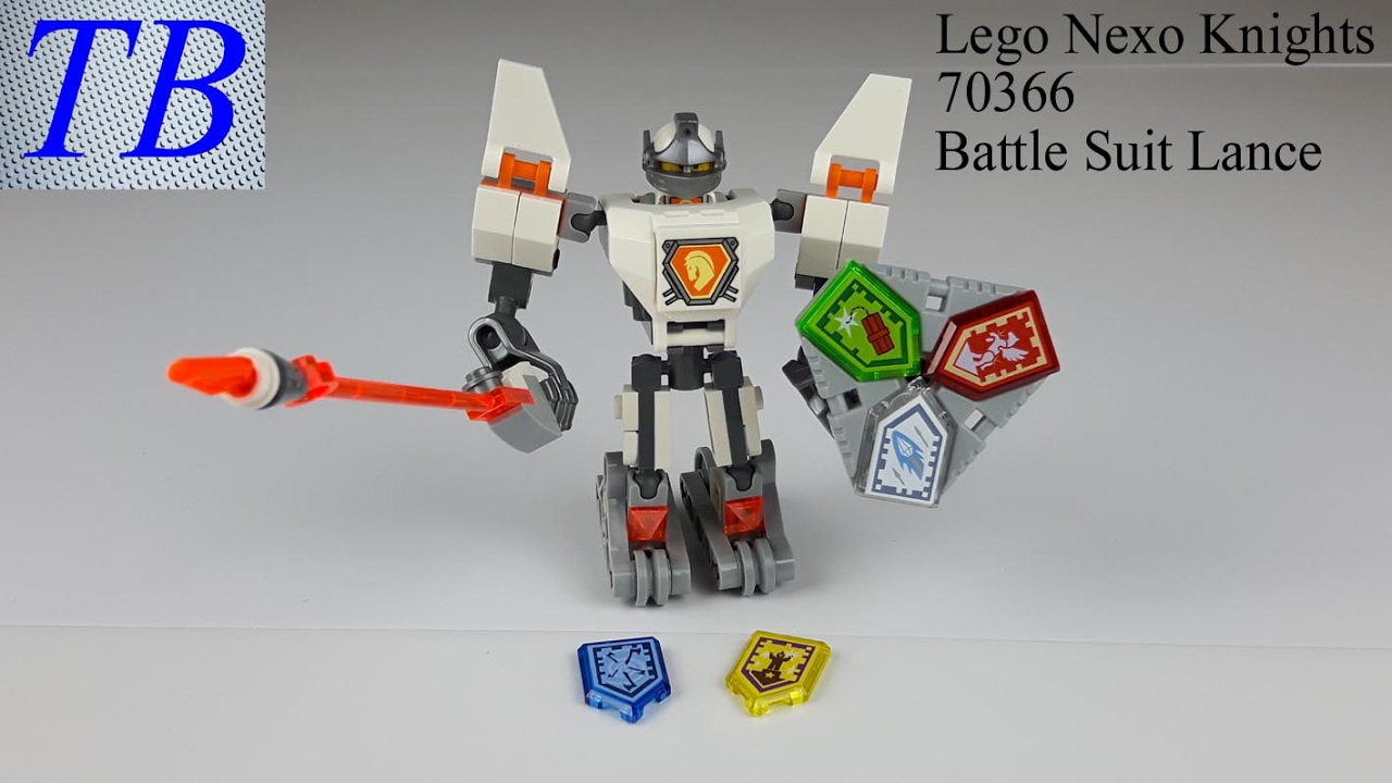 Lego nexo knights 70366 battle suit lance - lego speed build - YouTube