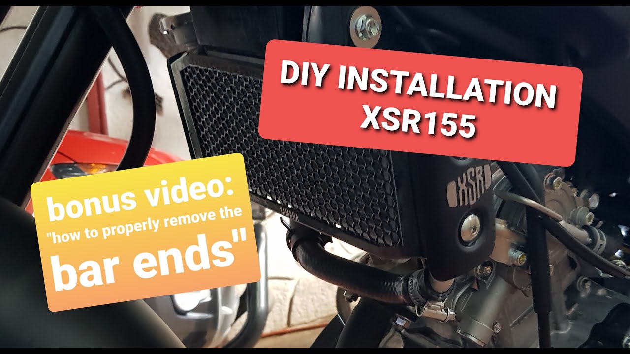XSR155 ACCESSORIES: DETAILED INSTALLATION (proper removal of bar ends ...