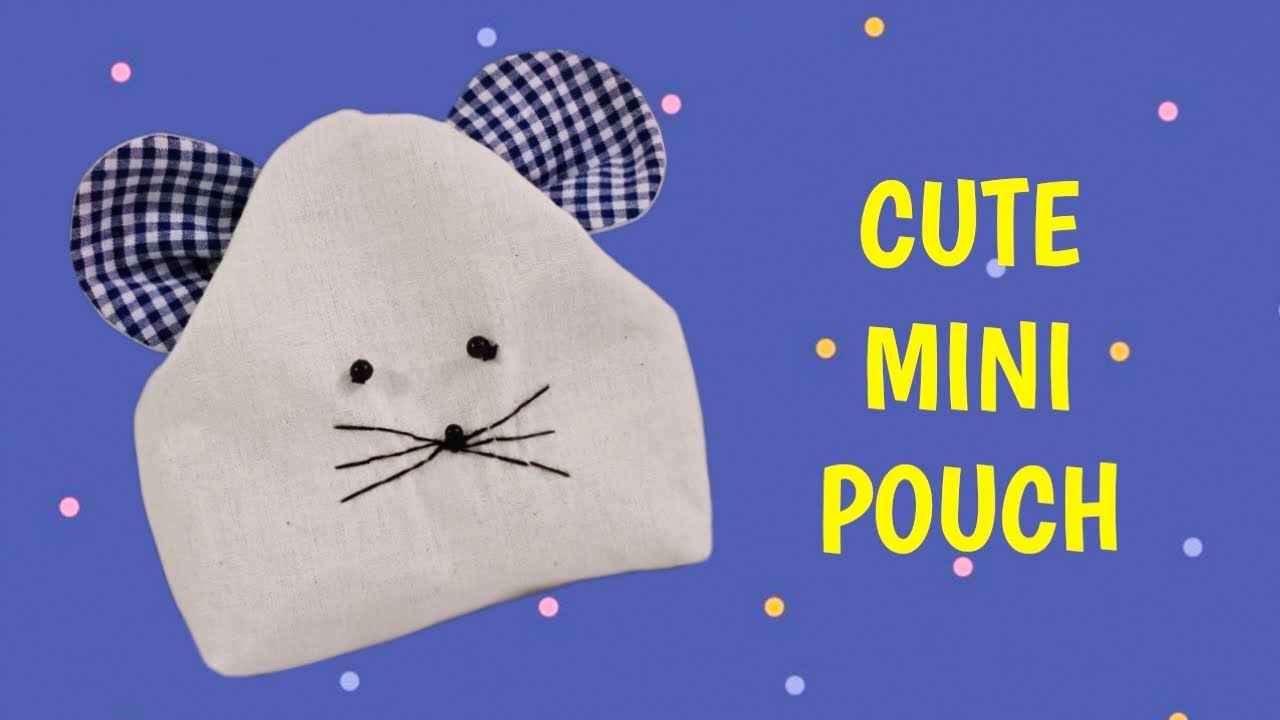 DIY Cute Mini Pouch | Little Pouch Tutorial | Free Pattern Download ...