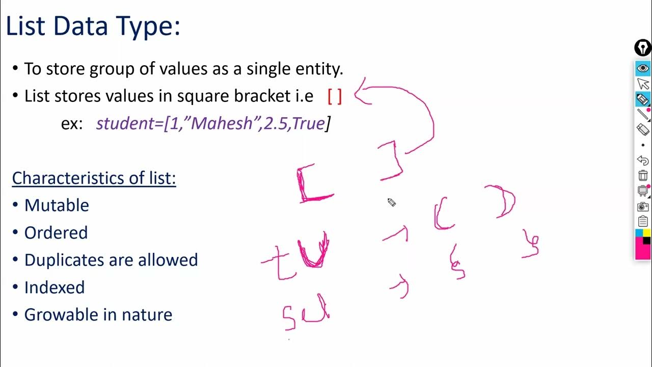 List Data Type - YouTube