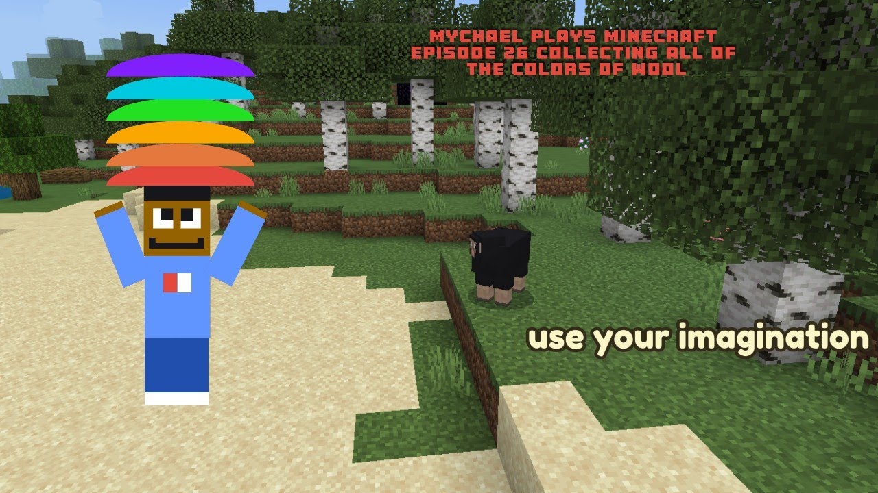 mychael plays minecraft episode 26 wool challenge - YouTube