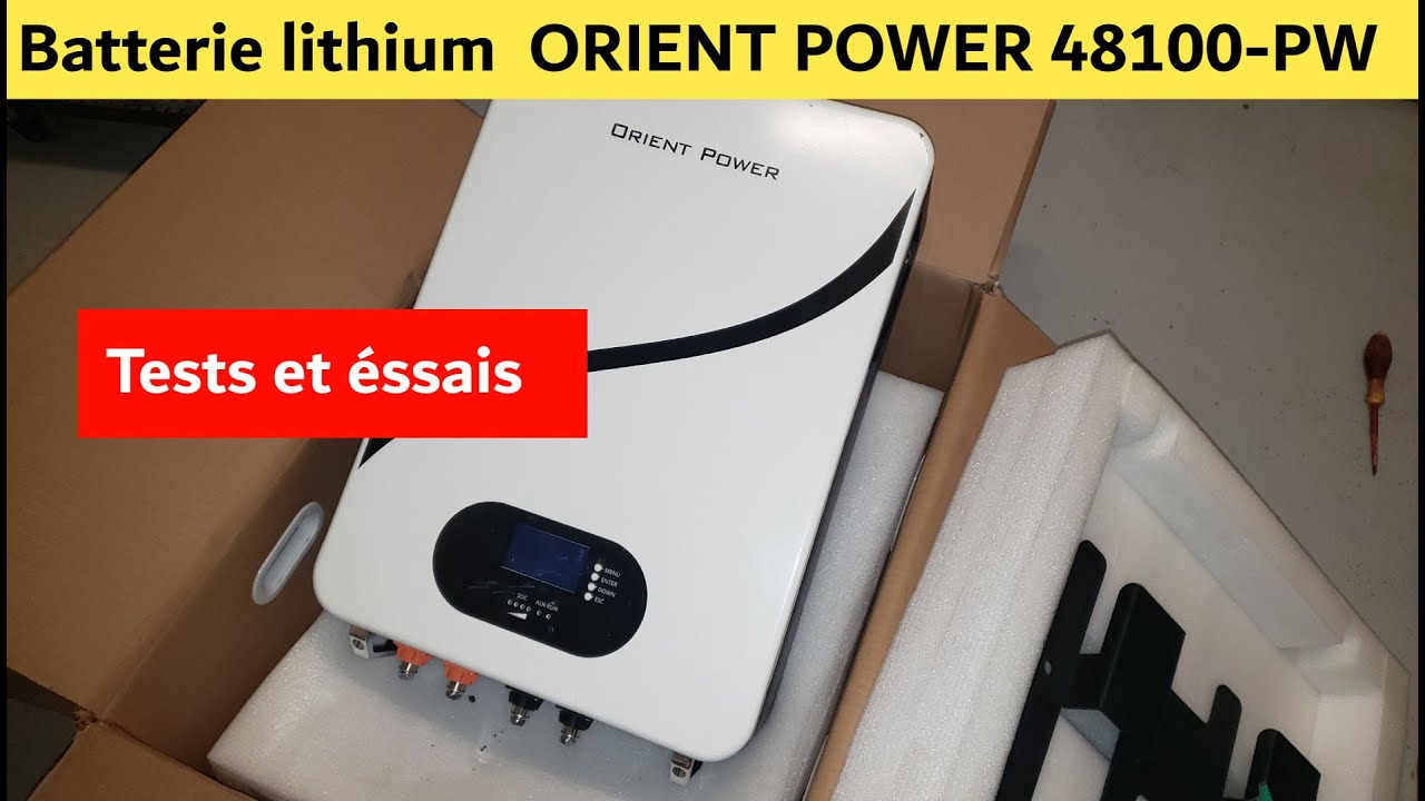 Tests de la batterie ORIENT POWER 48100PW - YouTube