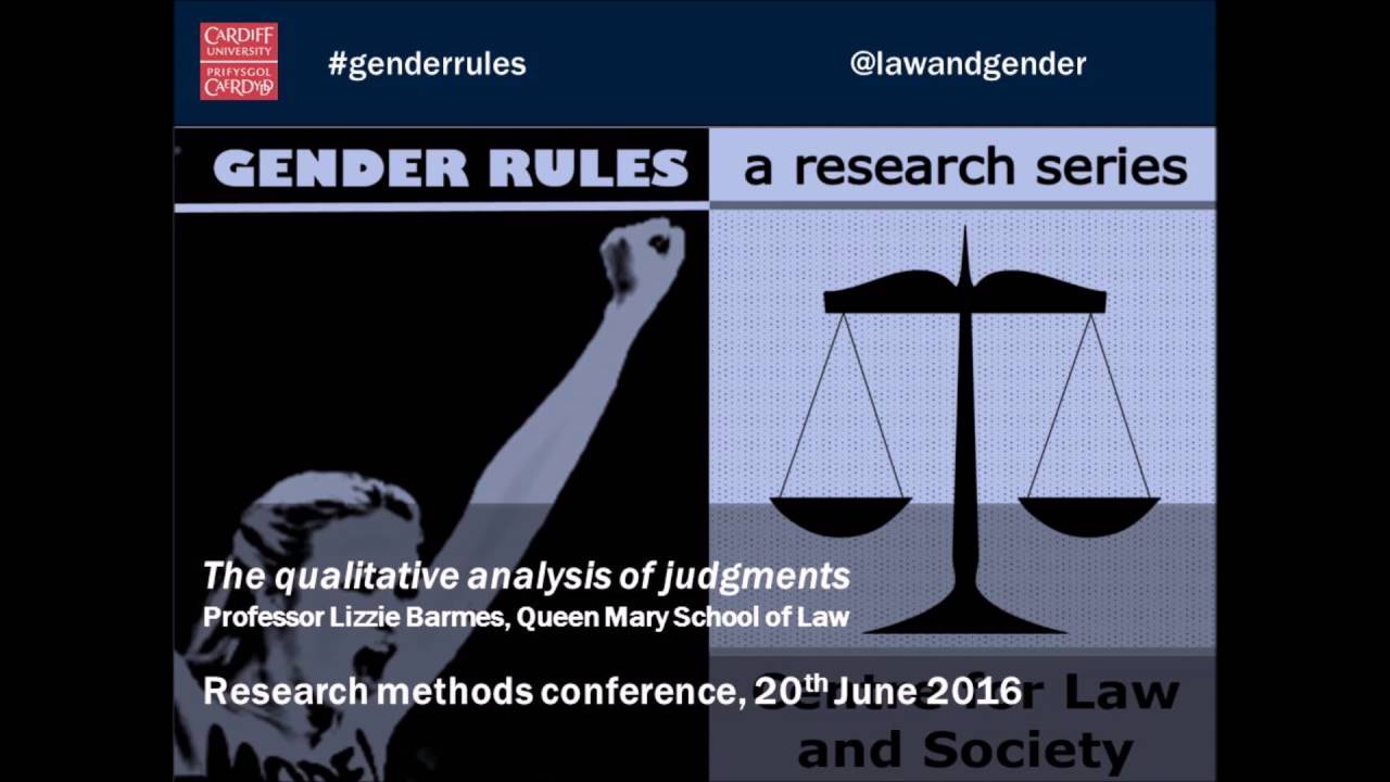 The Qualitative Analysis of Judgments - Professor Lizzie Barmes - YouTube