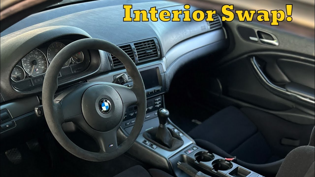 BMW E46 M3 INTERIOR SWAP - YouTube