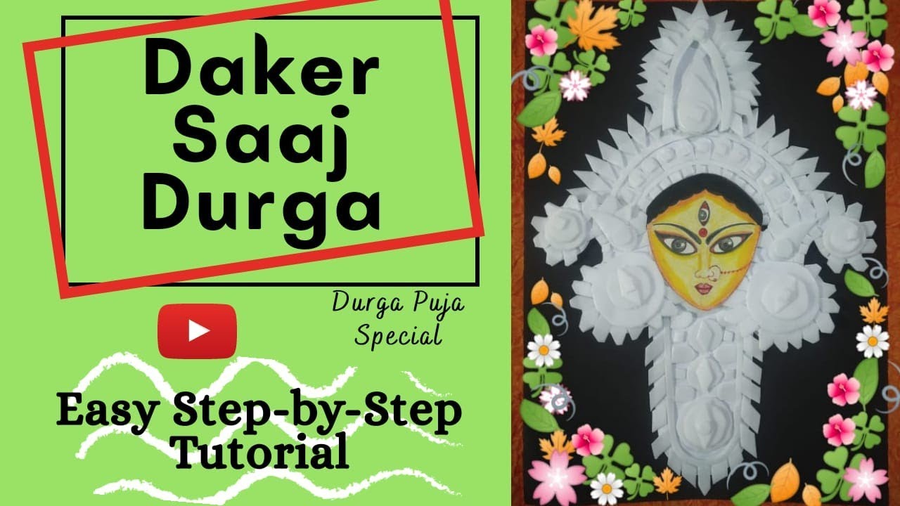 Making of Daker Saaj Durga Using Thermocol Plates - YouTube