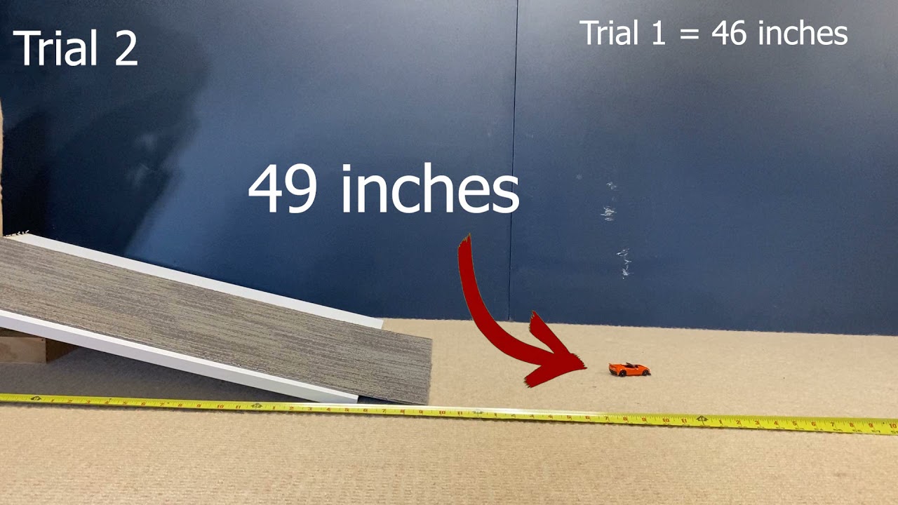 Toy Car Friction Experiment - Carpet Surface - YouTube