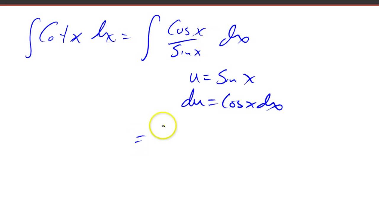 7 2 Basic Trig Integrals - YouTube