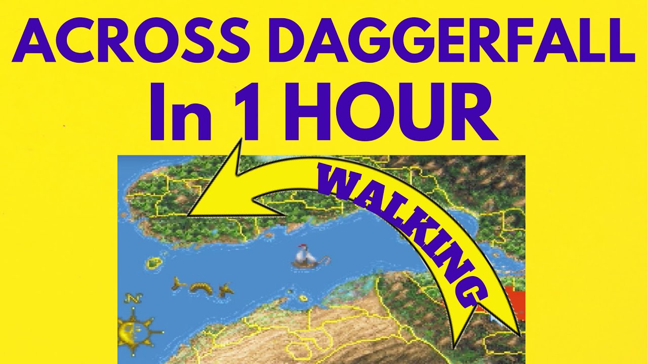 Walk Across the Entire Map in Daggerfall in 1 hour (Timelapse 64x ...