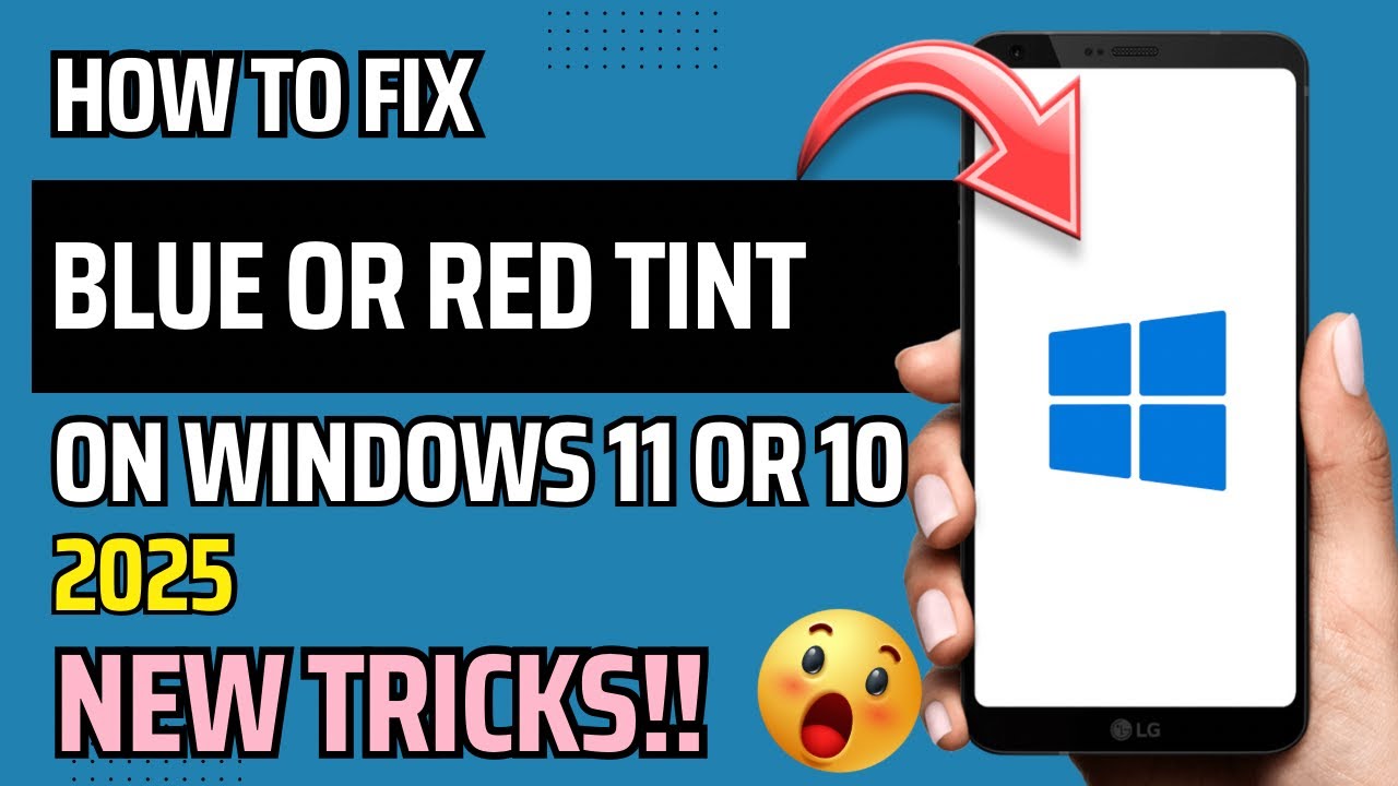 HOW TO FIX BLUE OR RED TINT ON WINDOWS 11 OR 10 | INSIDER TRICKS | STEP ...