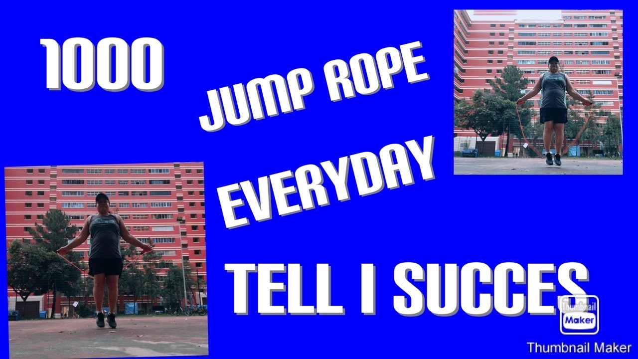 1000 jump rope every day at age of 50 I challenge u guys it really ...