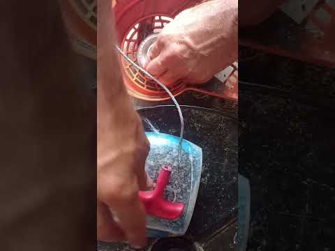 (BG50) pull cord repair on a Stihl THE EASY WAY