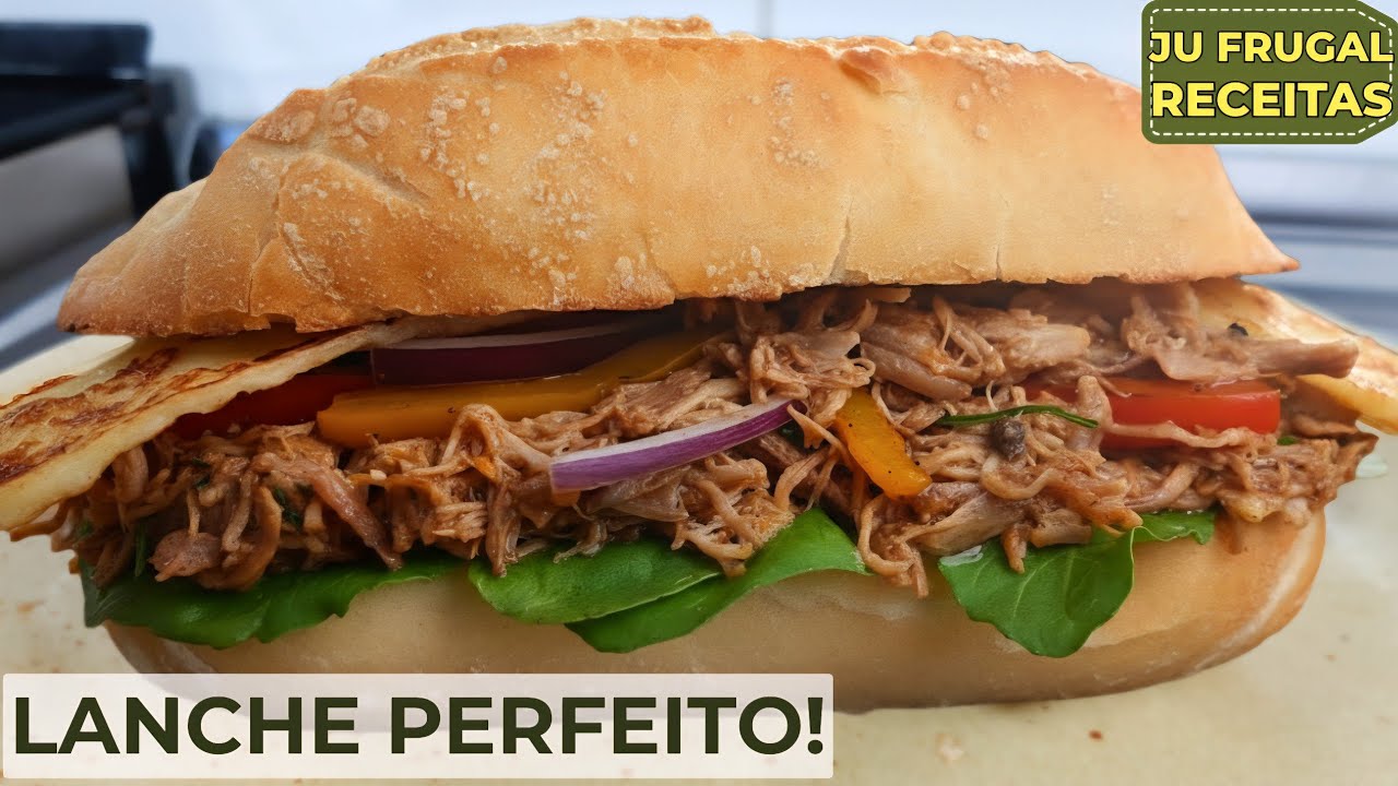 Como Fazer LANCHE de PERNIL Suculento, Super Fácil, Saboroso e ...