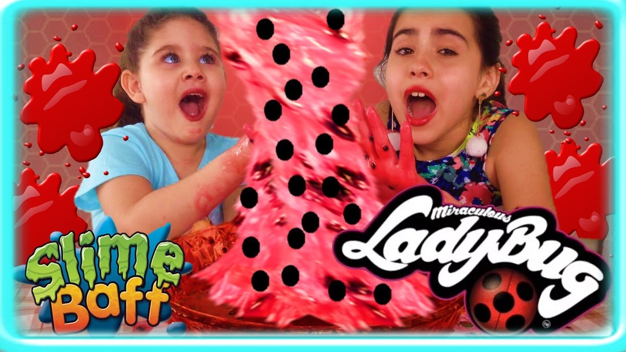 🔴 DIY: Como fazer SLIME BAFF da LADYBUG. Sujei minha casa inteira você ...