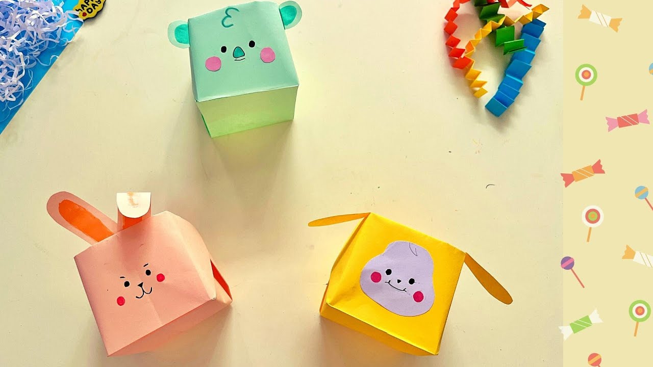 How to Make Super Cute Rabbit Shaped Paper Boxes, The Origami Kingdom ...